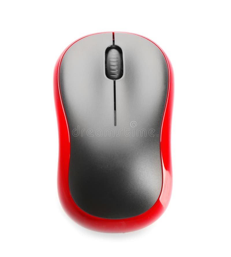 Color Computer Mouse on White Background Stock Photo - Image of ...