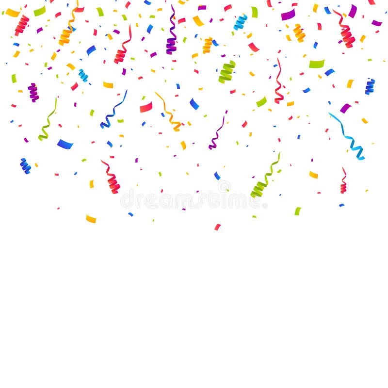 Confetti Vector Background stock vector. Illustration of confetti ...