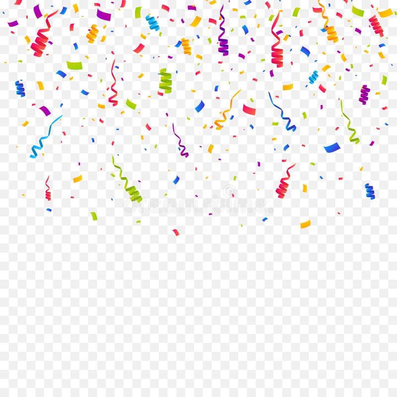 Color Confetti Background. Celebrate Party Vector Illustration Stock ...