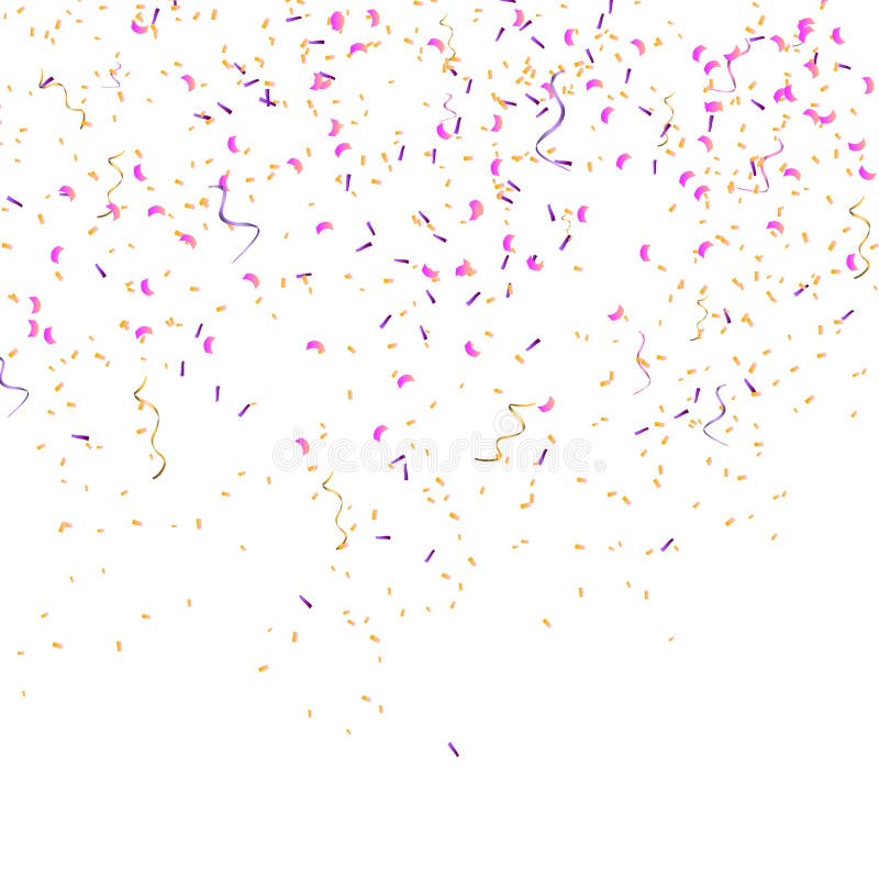 Color Confetti Isolated. Party Vector Illustration Stock Vector ...