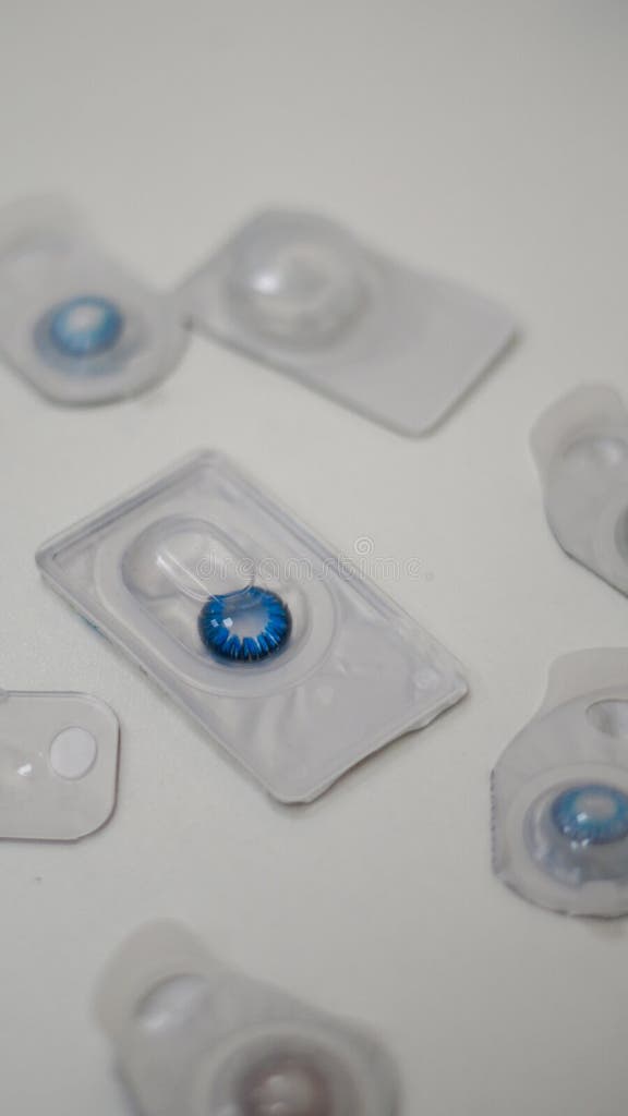 Color Contact Lenses in Blisters Stock Image - Image of object, concept ...