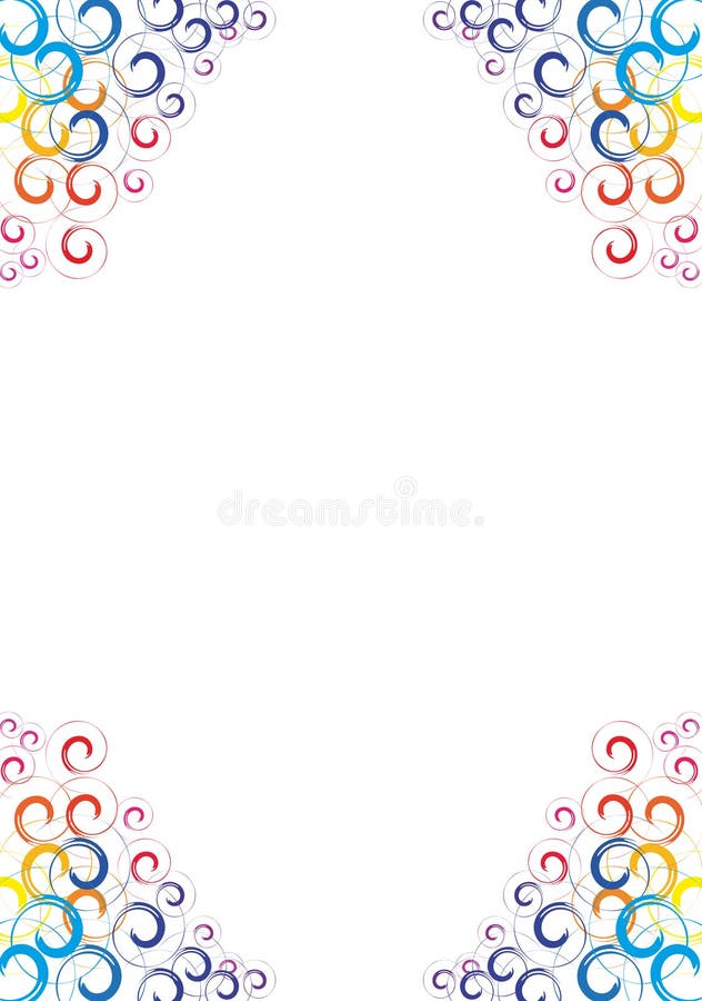 Color corner wallpaper stock vector. Illustration of decoration - 24550604