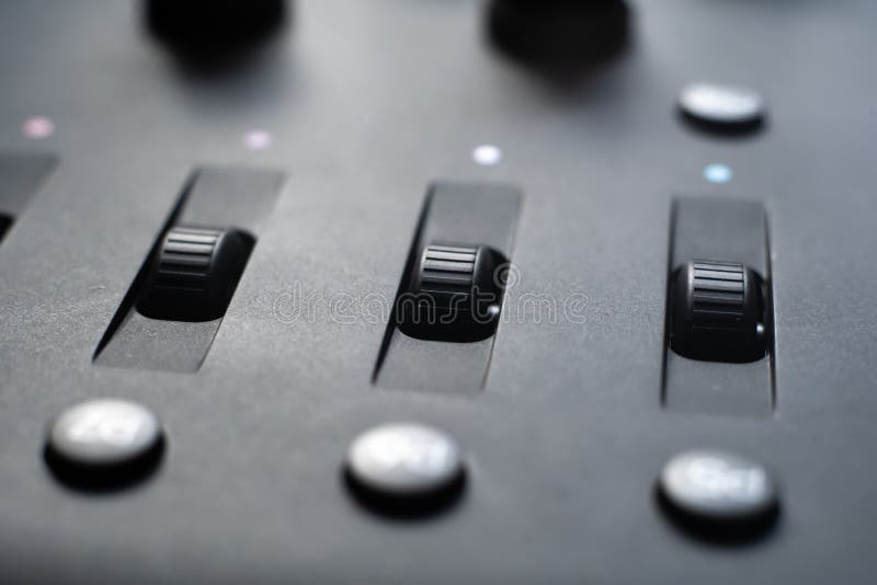 Color Correction Control Buttons on the Panel Close-up Stock Photo ...