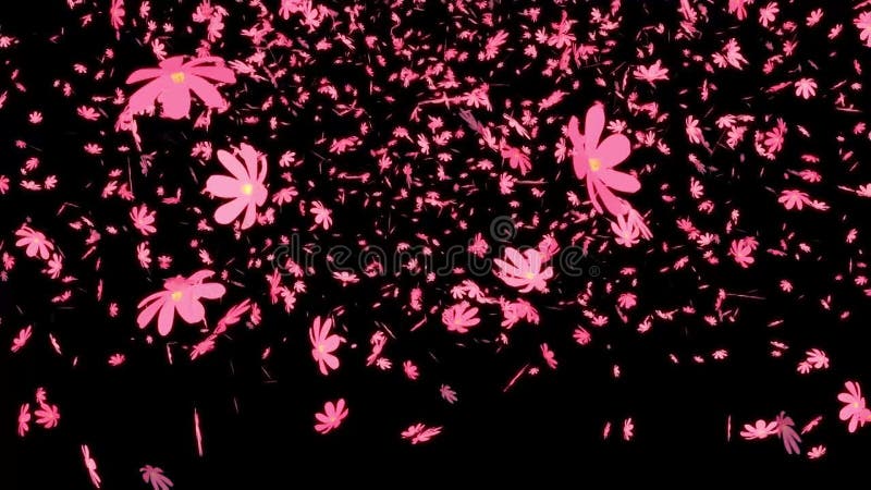 Color Cosmos Falling Particles Motion Graphics Stock Video - Video of ...