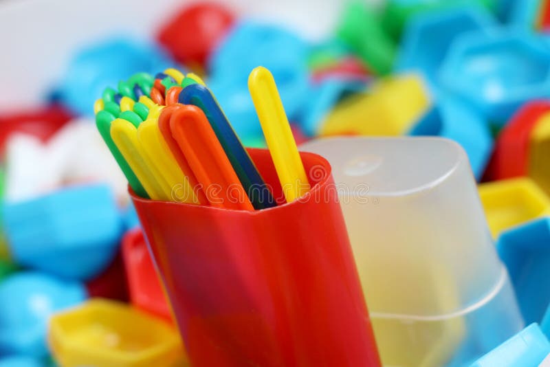 Color Counting Sticks on the Mosaics Stock Photo - Image of count ...