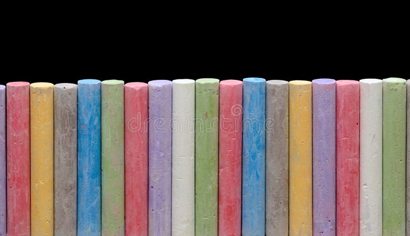 Color crayons in line stock image. Image of order, colors - 4108287