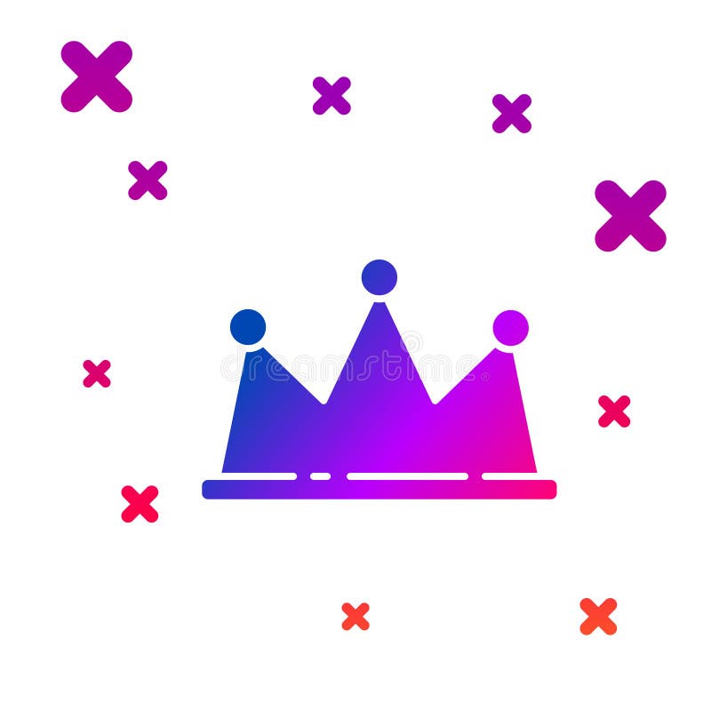 One Color Crown Insignia Isolated. Stock Vector - Illustration of ...