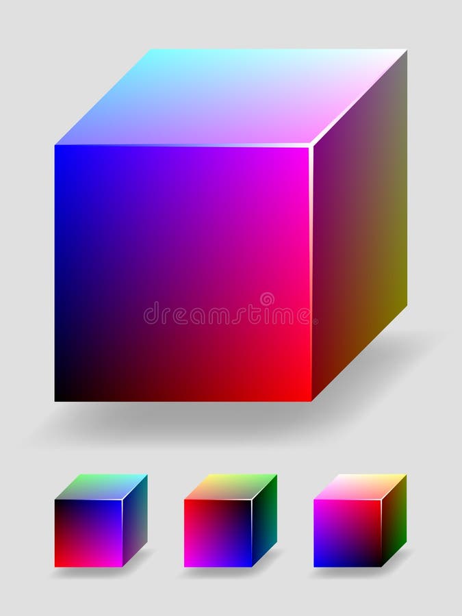 3D Cube Vector stock vector. Illustration of graphic - 16505605