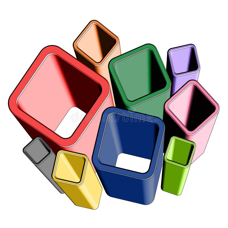 Color cubes stock vector. Illustration of creative, original - 23905490