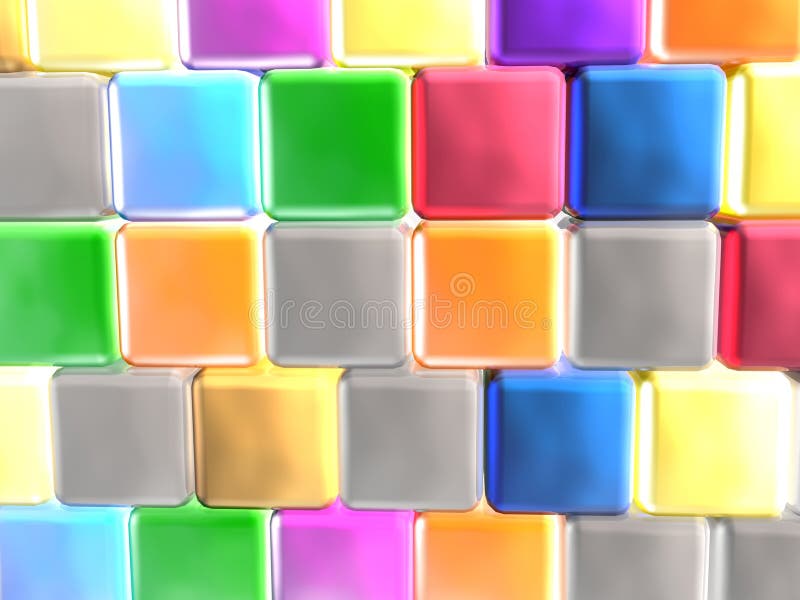 Color cubes stock illustration. Illustration of creative - 110522344
