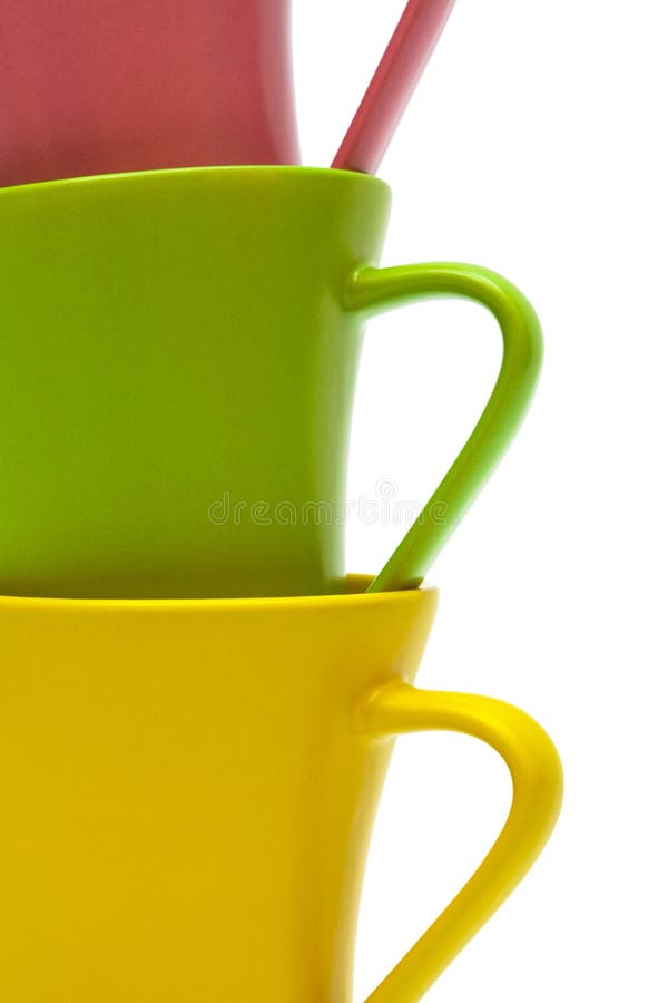Colorfull cups stock image. Image of depth, purple, food - 9710313