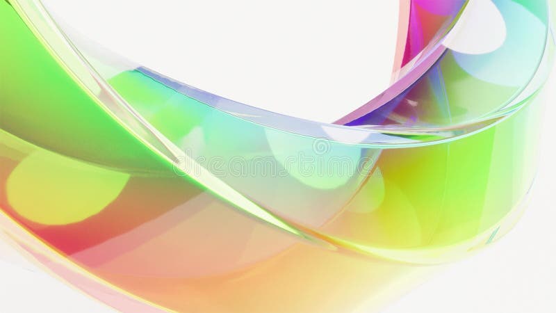 Color Curve Rainbow Gradient 3d Stock Illustration - Illustration of ...