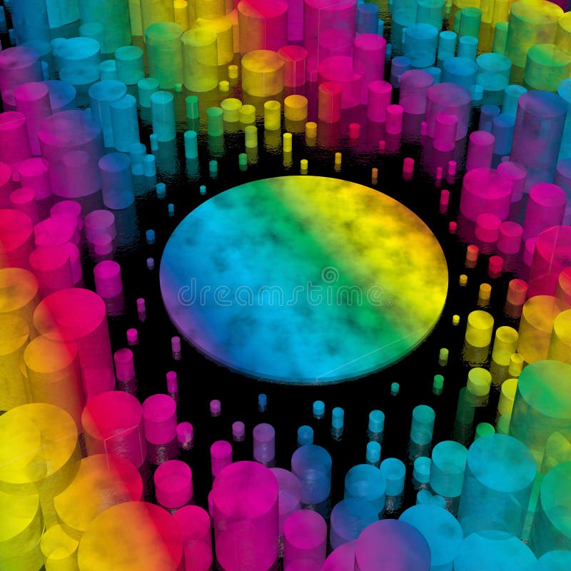 Color cylinders stock illustration. Illustration of background - 7651788