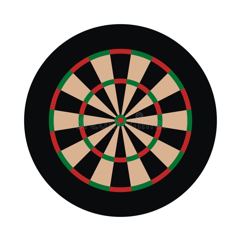 Color Dartboard Target Illustration Vector Stock Vector - Illustration ...