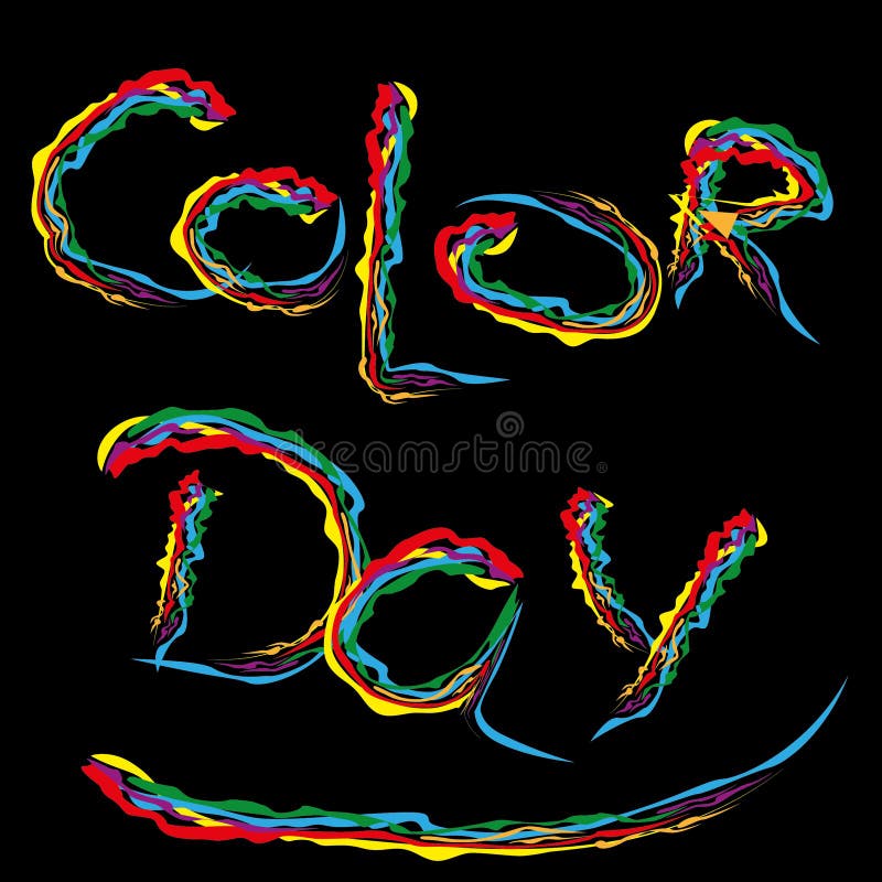 Text with Color for the Holiday of a Happy New Year 2019 Stock Vector ...