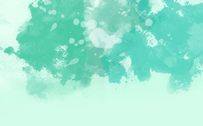 Color de agua abstracto, fondo suave verde ilustración del vector