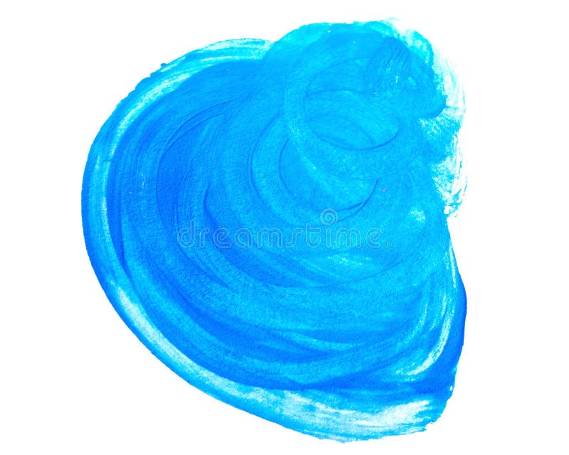 Color De Agua Azul Sobre Fondo Blanco Foto de archivo - Imagen de color ...