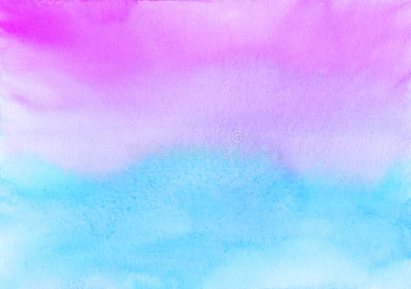 Color De Agua Rosa Pastel Y Color Azul De Fondo Oscuro Pintado A Mano