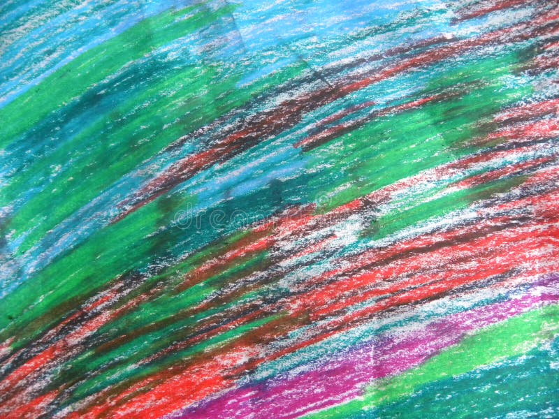 Color De Cera De Aceite Color Pastel Fondo Stock de ilustración ...