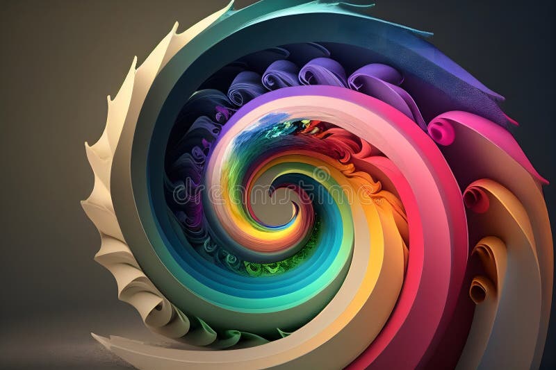 Color De Fondo De Swirl Generado Stock de ilustración - Ilustración de ...