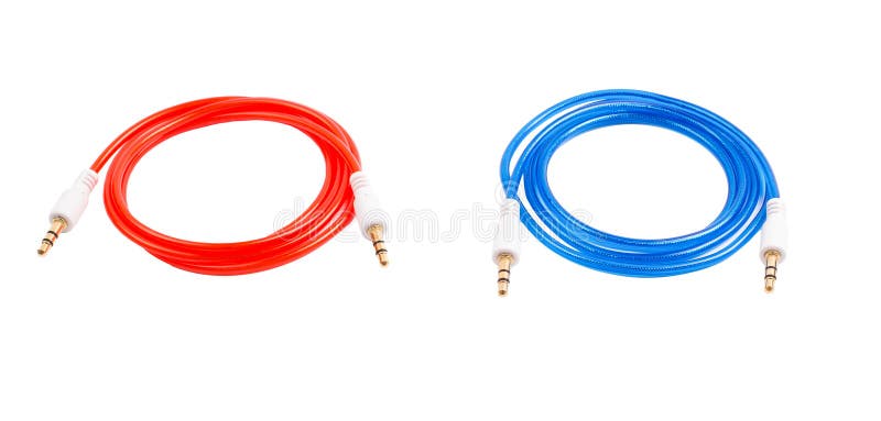 Color De Jack Del Cable De Audio En a Imagen de archivo - Imagen de ...