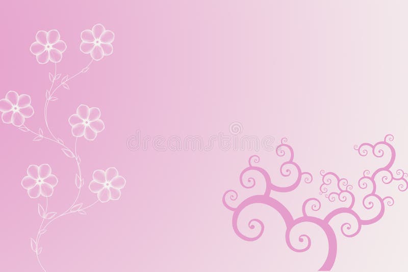 Color de rosa y blanco stock de ilustración. Ilustración de flores ...
