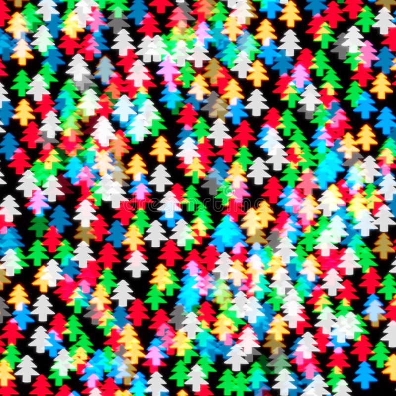 Color Defocused Bokeh of Christmas Fir-tree Lights Stock Photo - Image ...