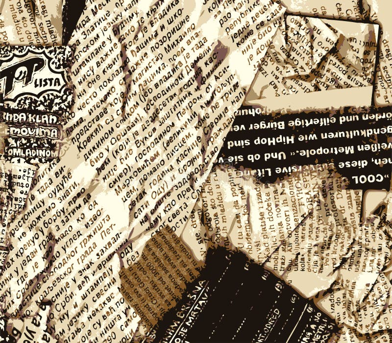 Color Del Grunge Del Periódico Ilustración del Vector - Ilustración de ...