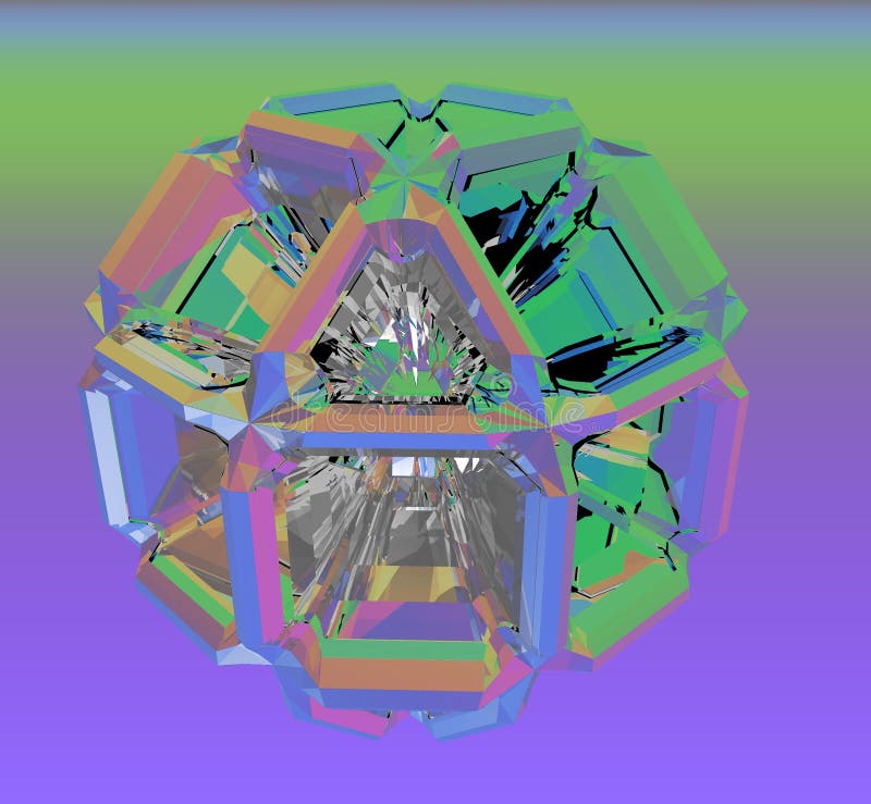 Color Depicting Light Spectrum in Prism Like Structure Stock ...