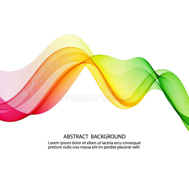 Color Design Background Horizontal Wave Vector Eps10 Stock Vector ...