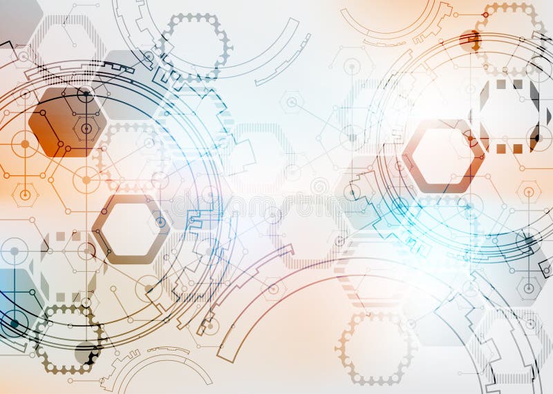 Color Design Layout. Abstract Technology Project. Stock Vector ...