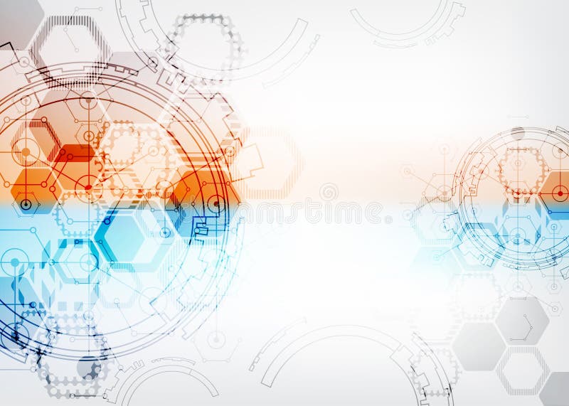 Color Design Layout. Abstract Technology Project Stock Vector ...