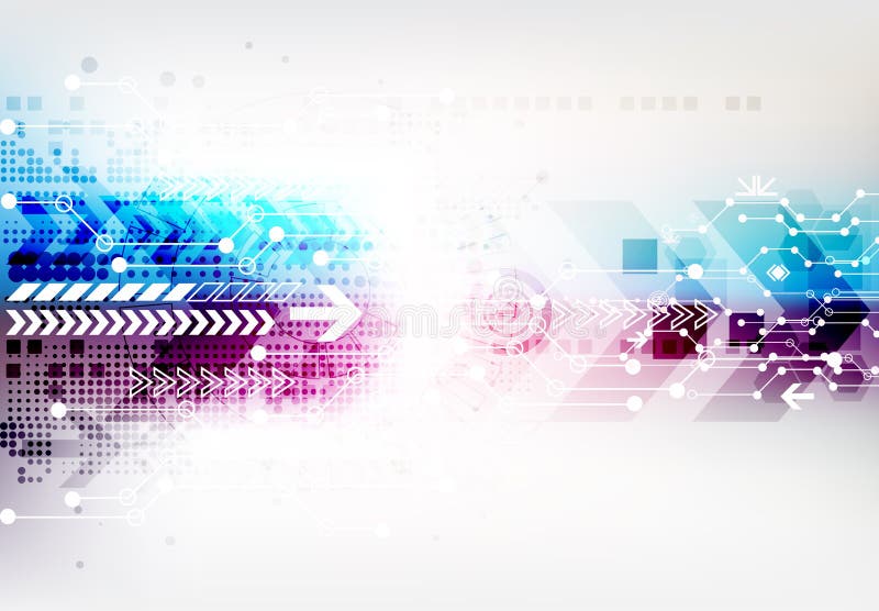 Color Design Layout. Abstract Technology Project Stock Vector ...