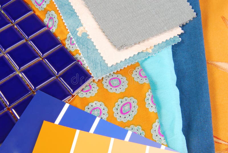 Color Design Selection for Interior Stock Image - Image of planning ...