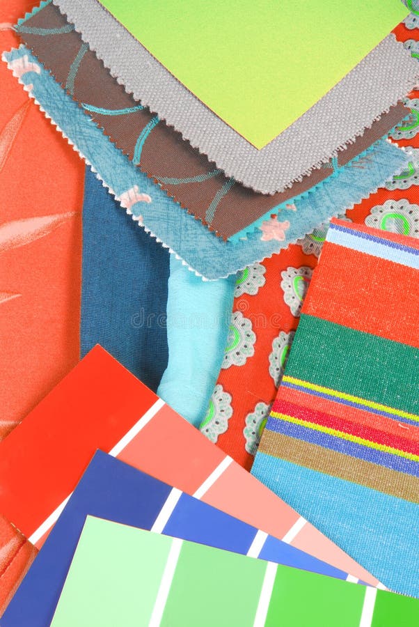 Color Design Selection for Interior Stock Photo - Image of choose ...