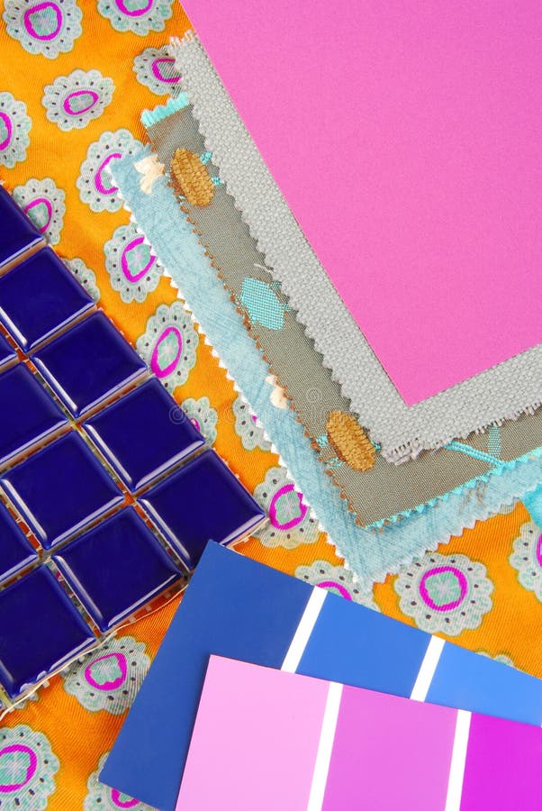 Color Design Selection for Interior Stock Image - Image of designing ...