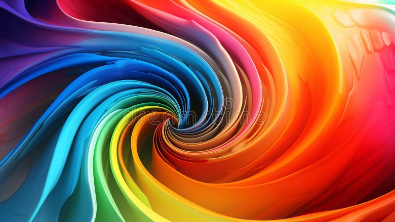 Color Design with a Spiral Design Stock Illustration - Illustration of ...