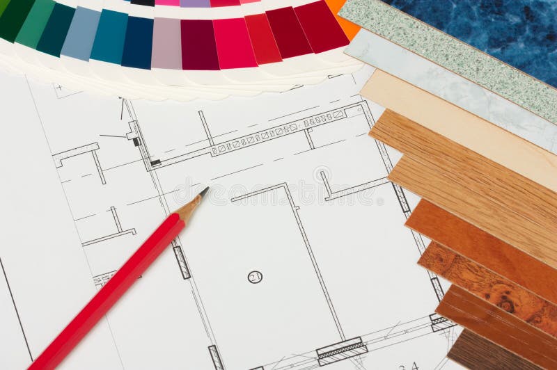 Color details and plan stock image. Image of paper, close - 22220185