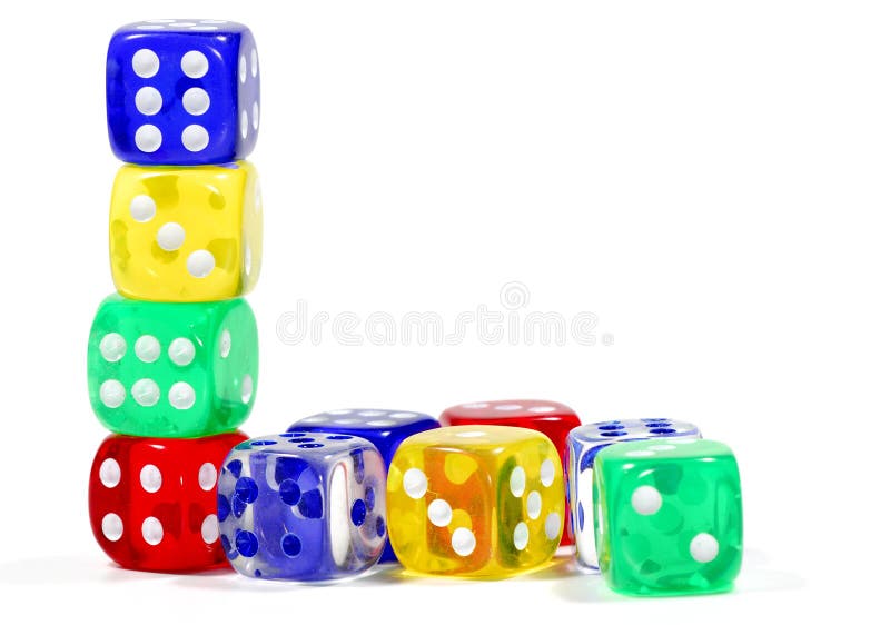 Color dice stock photo. Image of pile, plastic, colorful - 19075034