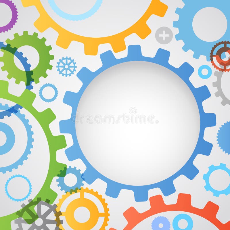 Different gear shapes stock vector. Illustration of collection - 40866333
