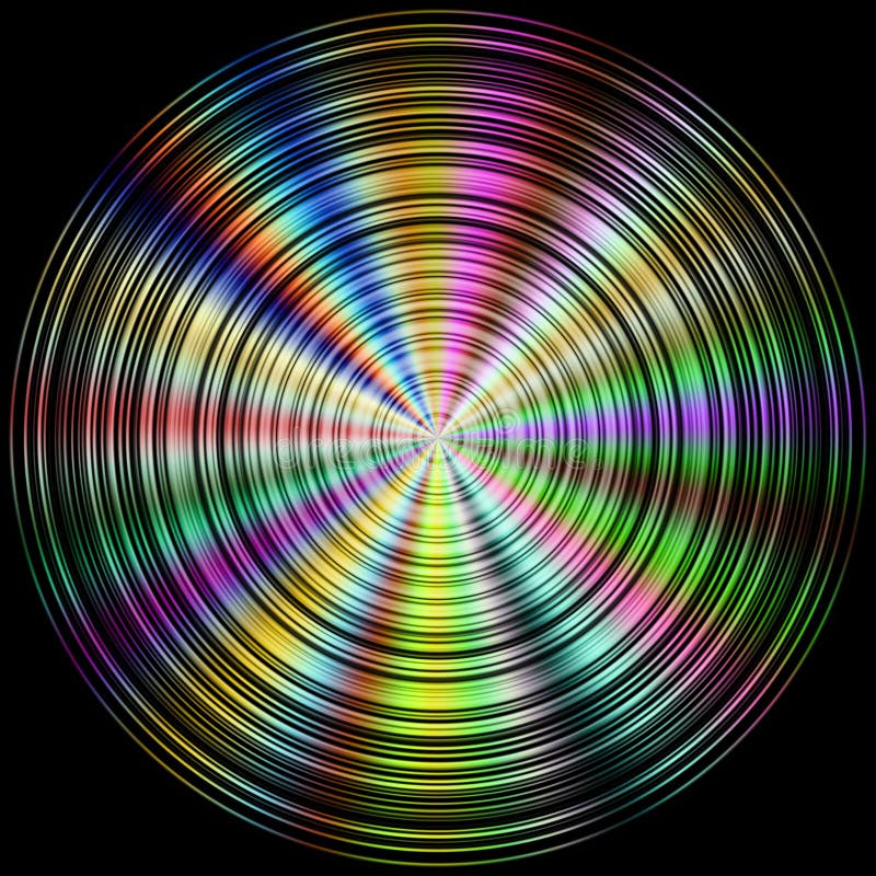 Color Disc on a Blue Background Stock Vector - Illustration of layout ...