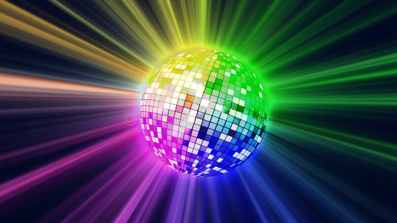 Color disco ball stock video. Video of background, funky - 168273443
