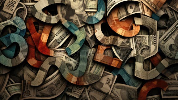 Color dollar sign texture stock illustration. Illustration of ...