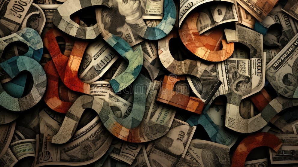 Color dollar sign texture stock illustration. Illustration of ...