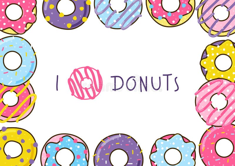 Donuts Frame Stock Illustrations – 968 Donuts Frame Stock Illustrations ...