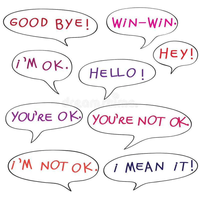 Color doodle dialogue stock illustration. Illustration of hand - 80864067