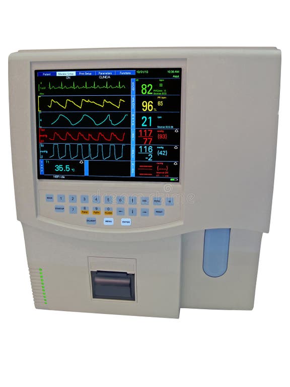 Color Doppler Cardiovascular Digital Display, Stock Image - Image of ...