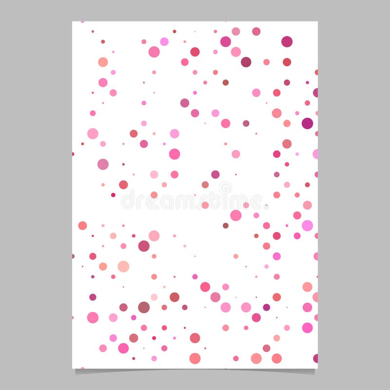 Color Dot Pattern Flyer Template - Vector Cover Background Graphic ...