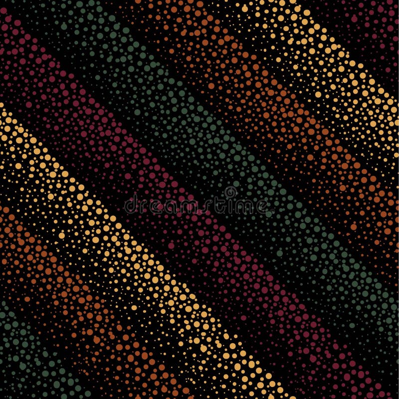 Color Dotted Diagonals Seamless Wallpaper Stock Vector - Illustration ...