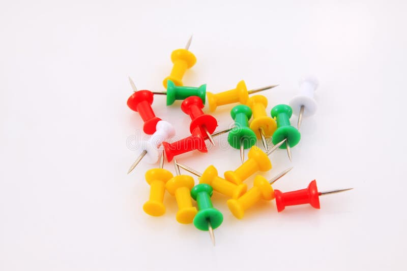 Color drawing pin stock photo. Image of combination - 216206956